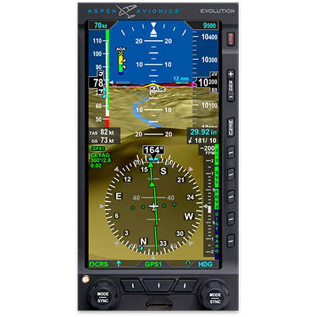 Aspen Avionics Evolution Backup Display (Basic) Versatile Glass Backup ...
