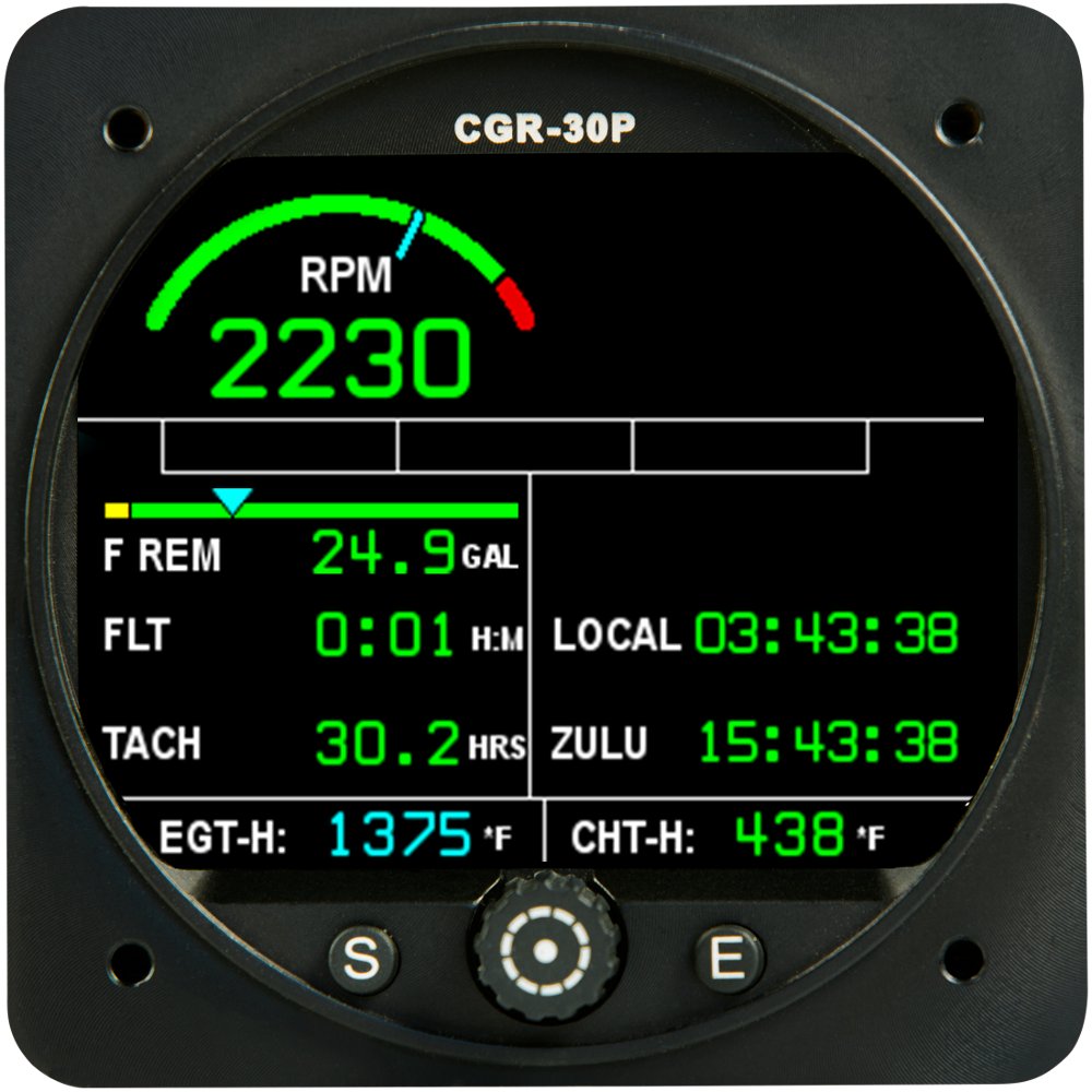Electronics International CGR-30P Basic Color Engine Monitor (STC/TSO ...