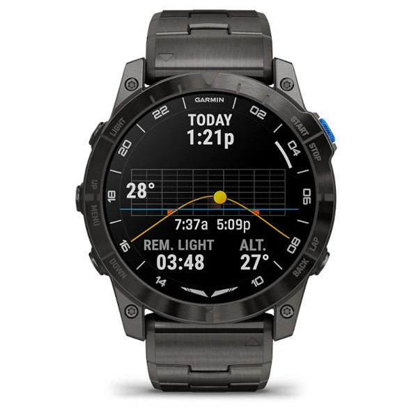 Garmin D2 Mach 1 Pro Aviator Smartwatch with Vented Titanium Bracelet
